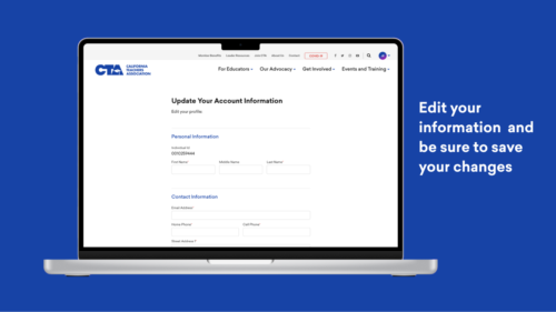 How to Use CTA's Member Login System (Revamp) - California Teachers ...