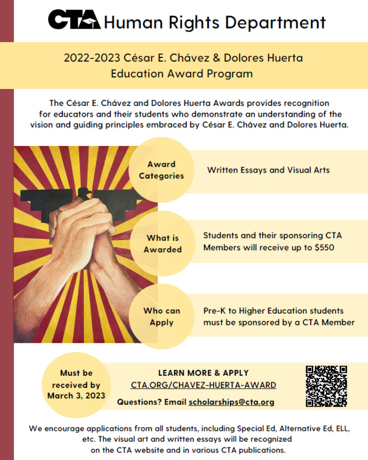 César E. Chávez and Dolores Huerta Education Award Program - California ...